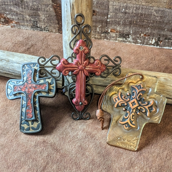 Hobby Lobby | Accents | New 3 Piece Hobby Lobby Cross Hanging Wall ...